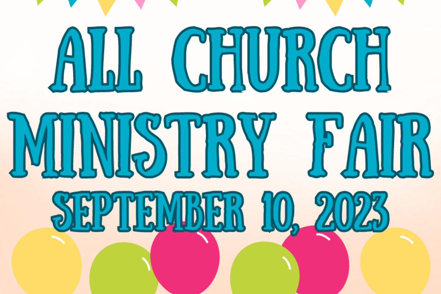 All-Church Ministry Fair Group Sign Up - WestminsterGR